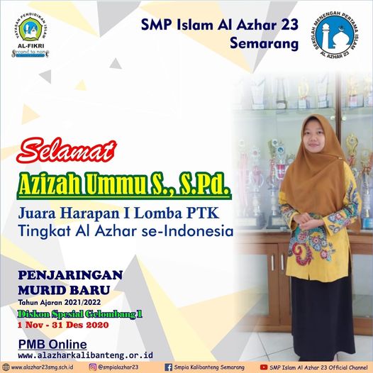 Juara Lomba PTK Al Azhar Se-Indonesia - Al Azhar Kalibanteng