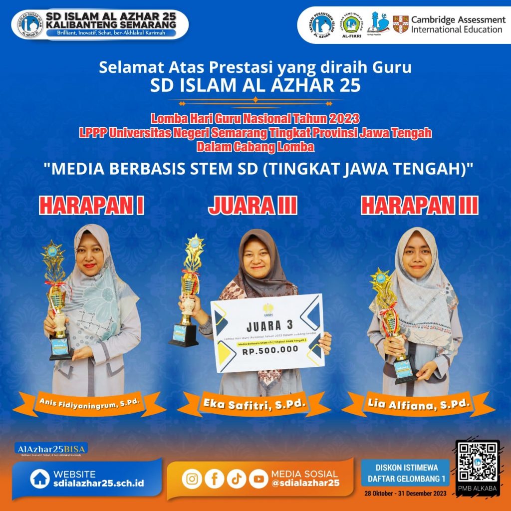 Guru SD Islam Al Azhar 25 Kalibanteng Semarang raih prestasi dalam ...