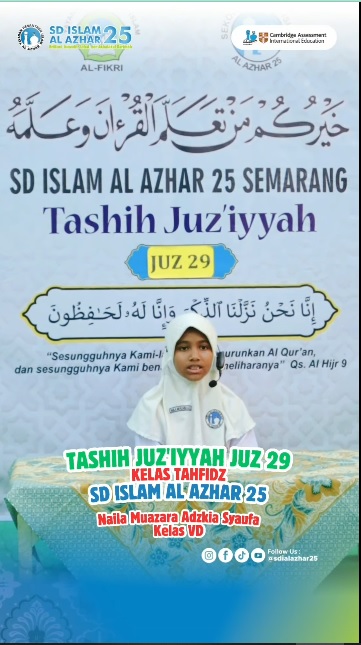 SD Islam Al Azhar 25 Semarang Gelar Tashih Juz'iyyah untuk Siswa Kelas ...