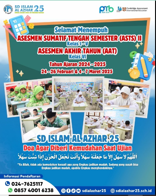 SD Terbaik di Semarang: SD Islam Al Azhar 25 Semarang Gelar Asesmen ...
